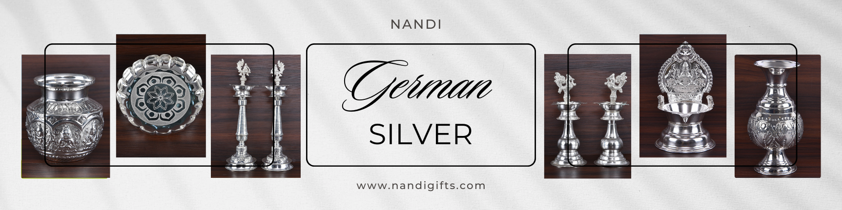 Buy Affordable German Silver Pooja Items – Nandi Gifts